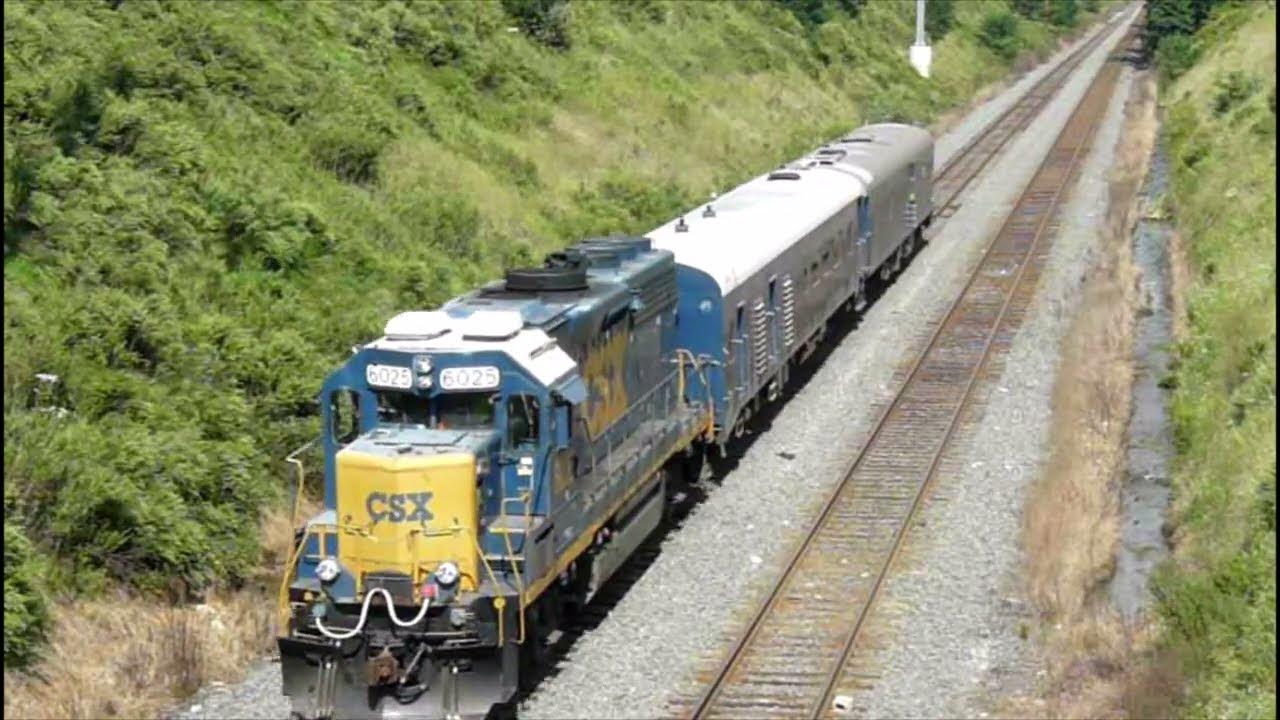 2018091920 September 2018 CSX Geometry Train Q409 Oil train BNSF SEPTA push pull ACS-64 Trenton ...