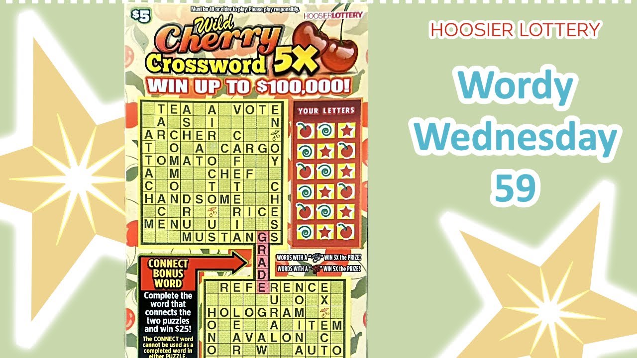 Wordy Wednesday Crossword Ticket - Indiana Scratch-offs - Hoosier ...