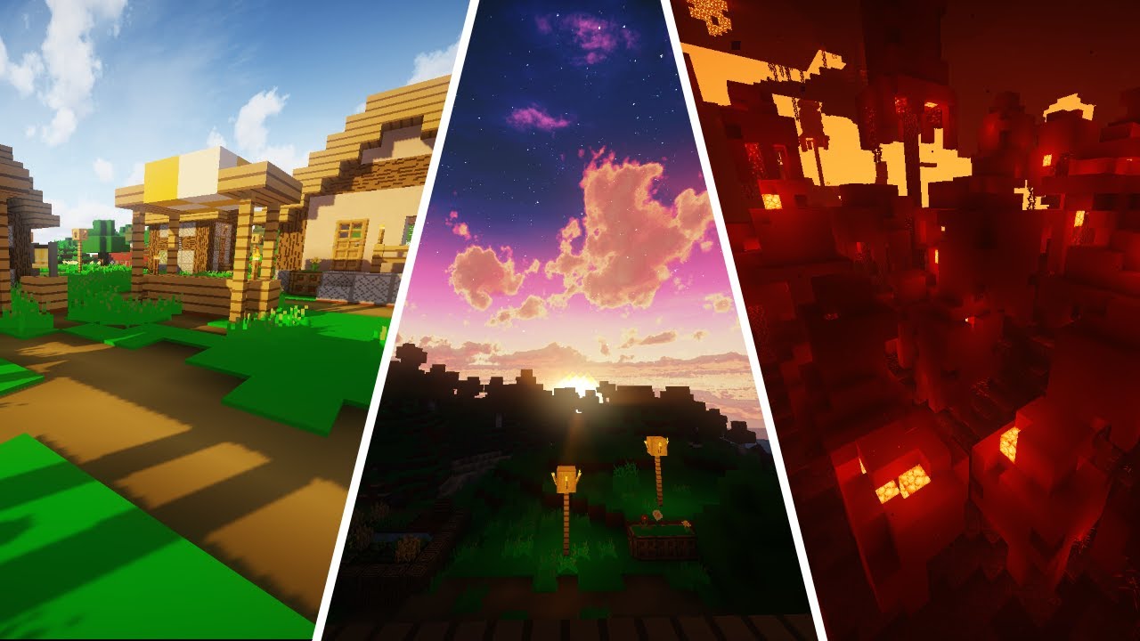 Si usas este SHADER con ESTOS TEXTURE PACKS haras que Minecraft se vea ...