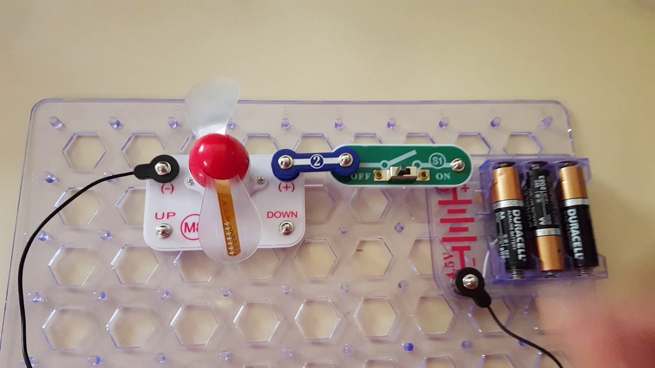 Snap Circuits Word Fan - YouTube