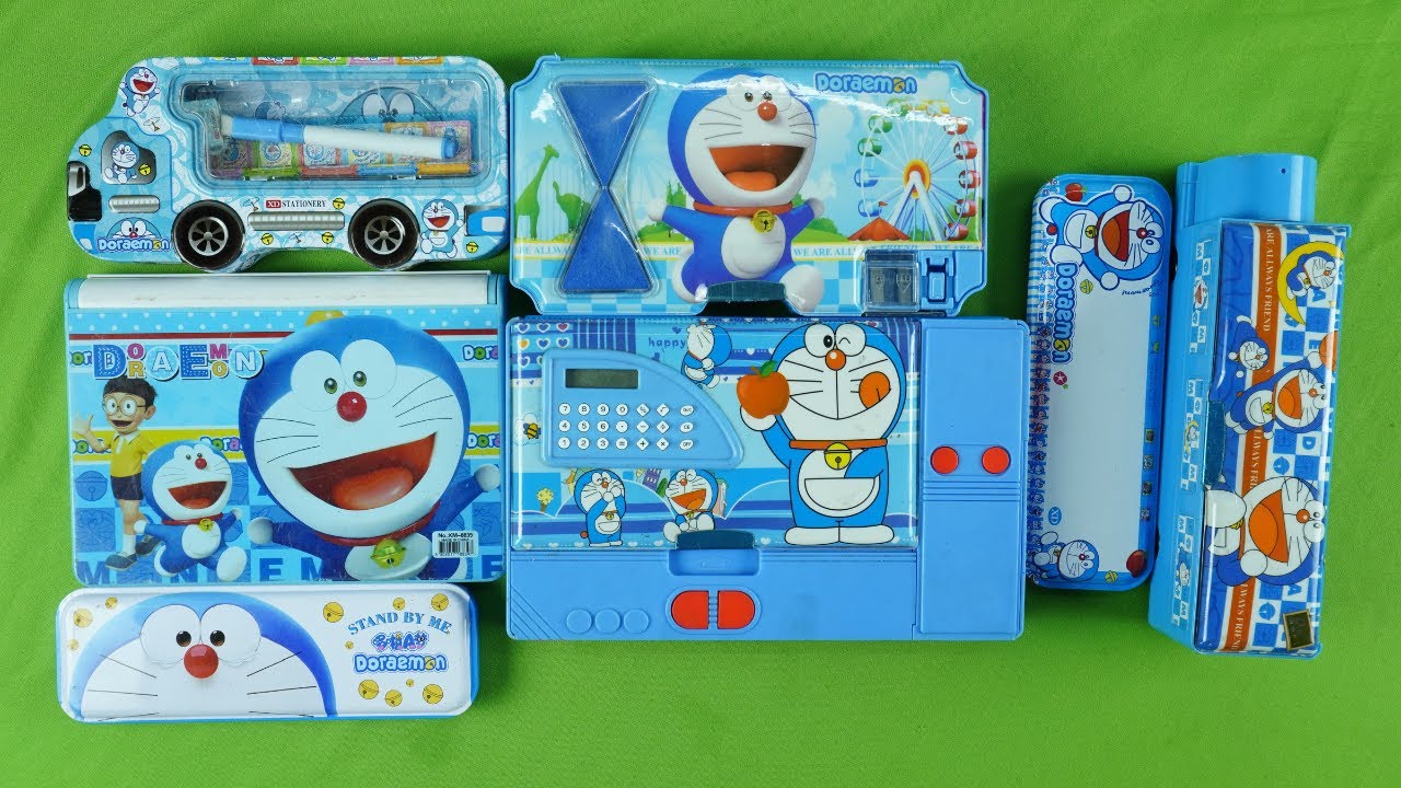 New Doraemon Pencil Box Collection - YouTube