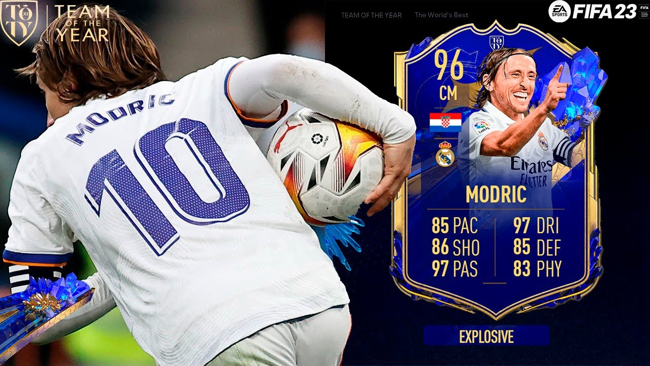 DE LOS MEJORES MC DEL JUEGO - Luka Modric TOTY (96) – Review – FIFA 23 ...