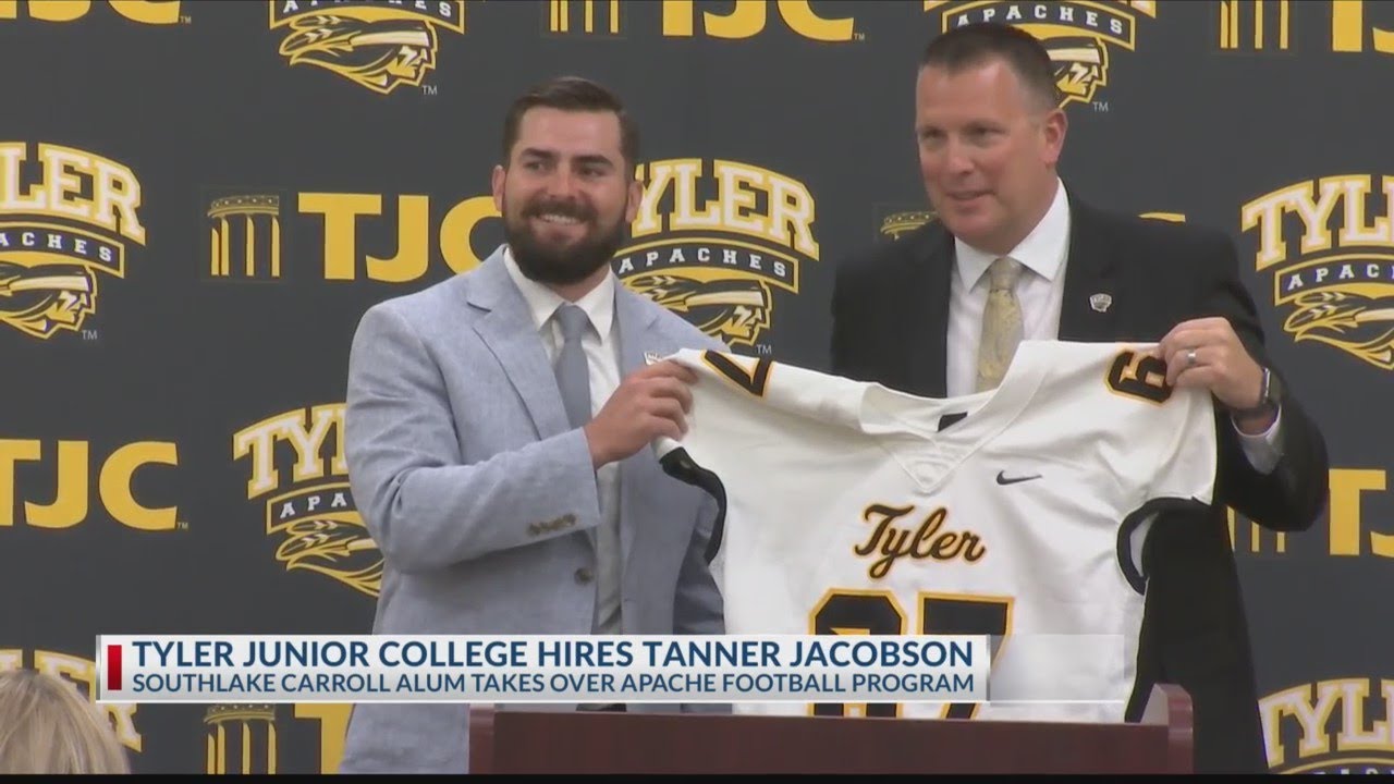 TJC hires Tanner Jacobson as new head football coach - YouTube