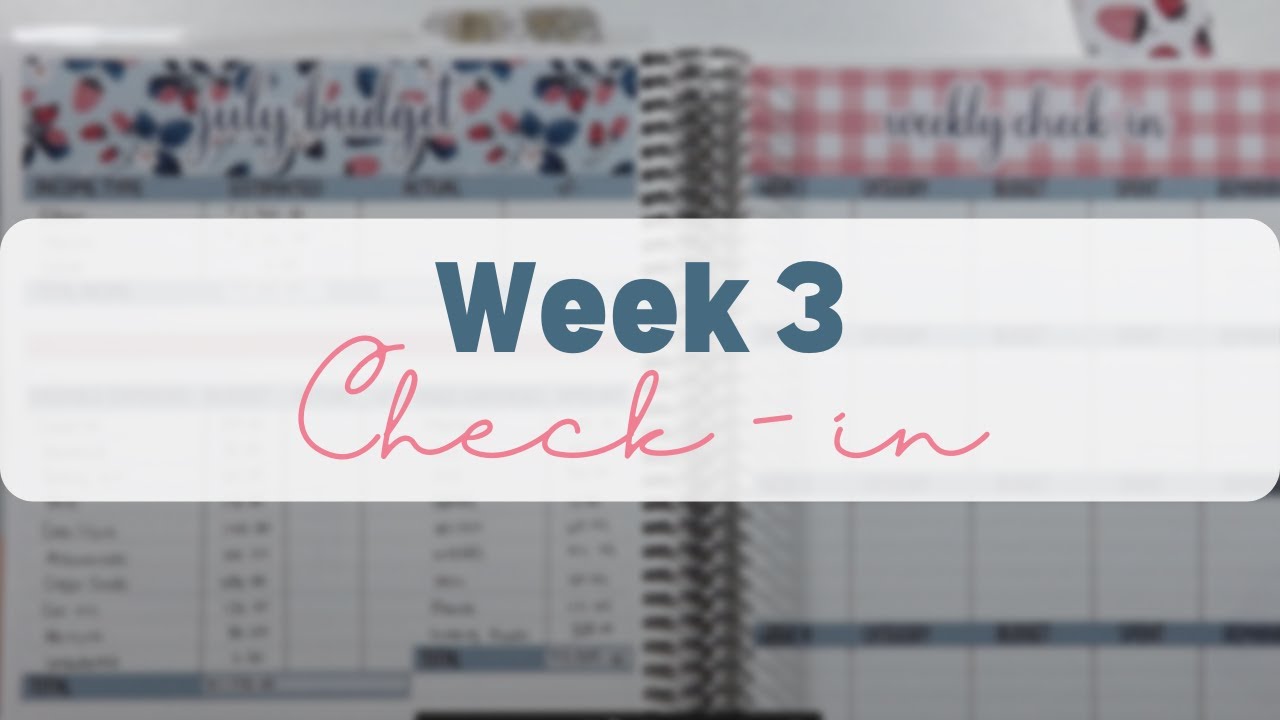 July Budget Week 3 Check In | LML Stickers - YouTube