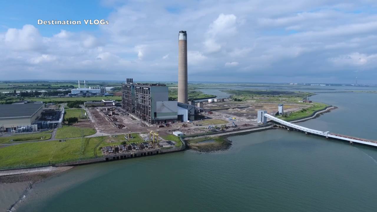 DJI Phantom 4 Kingsnorth Power Station UK June 2016 - YouTube
