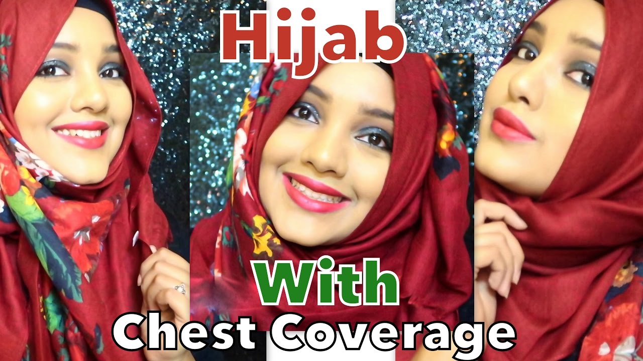 HIJAB TUTORIAL WITH CHEST COVERAGE | HIJAB WITH CHEST COVERAGE | For BEGINNERS - YouTube
