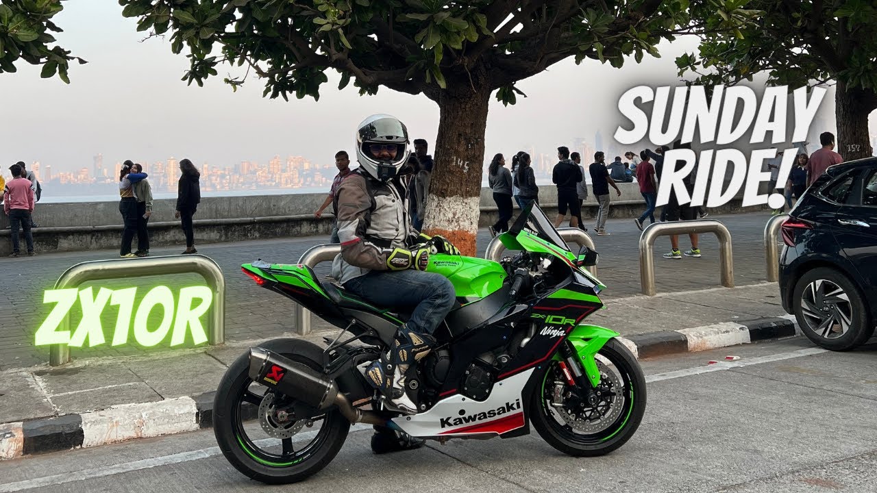 Crazy Sunday scenes with ZX10R at Marine drive!!! - YouTube