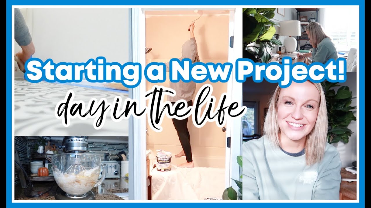 STARTING A NEW HOME PROJECT! | DAY IN THE LIFE OF A MOM 2021 - YouTube