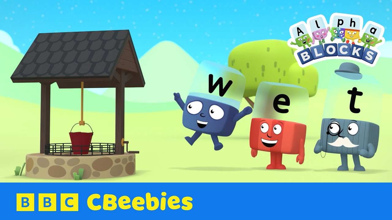 Alphablocks Are Set To Get Wet 🪣 | Learn How to Read | CBeebies - YouTube