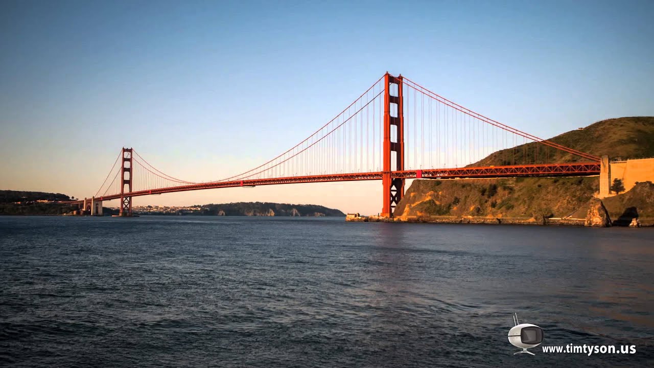 The Golden Gate Bridge at Sunrise -- a time lapse - YouTube