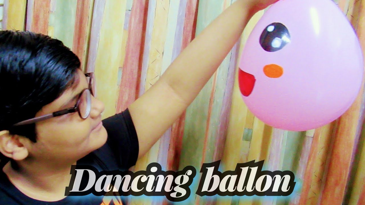 Dancing balloon fun activity for kids - YouTube