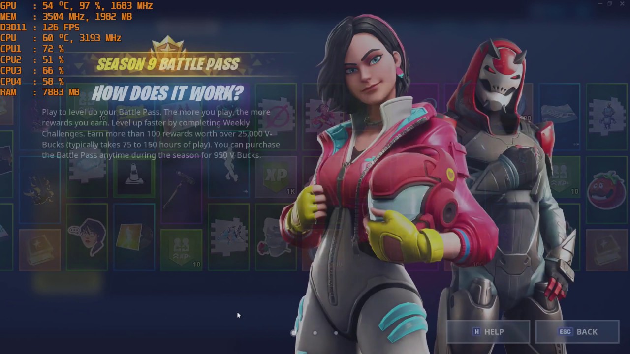 Fortnite S9 - with the Nvidia GTX 1050 TI at 1080p & Intel I5 2400 ...