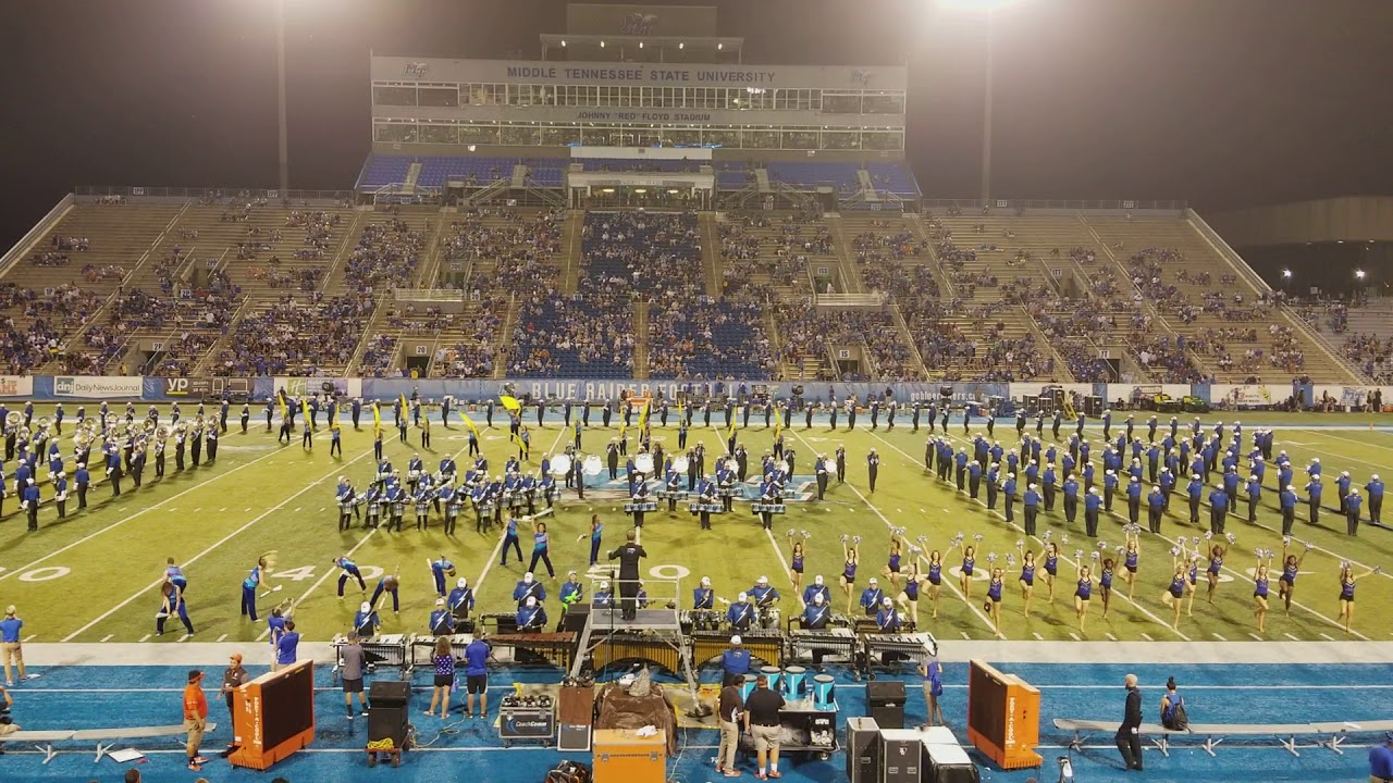 MTSU Band of Blue half time - YouTube