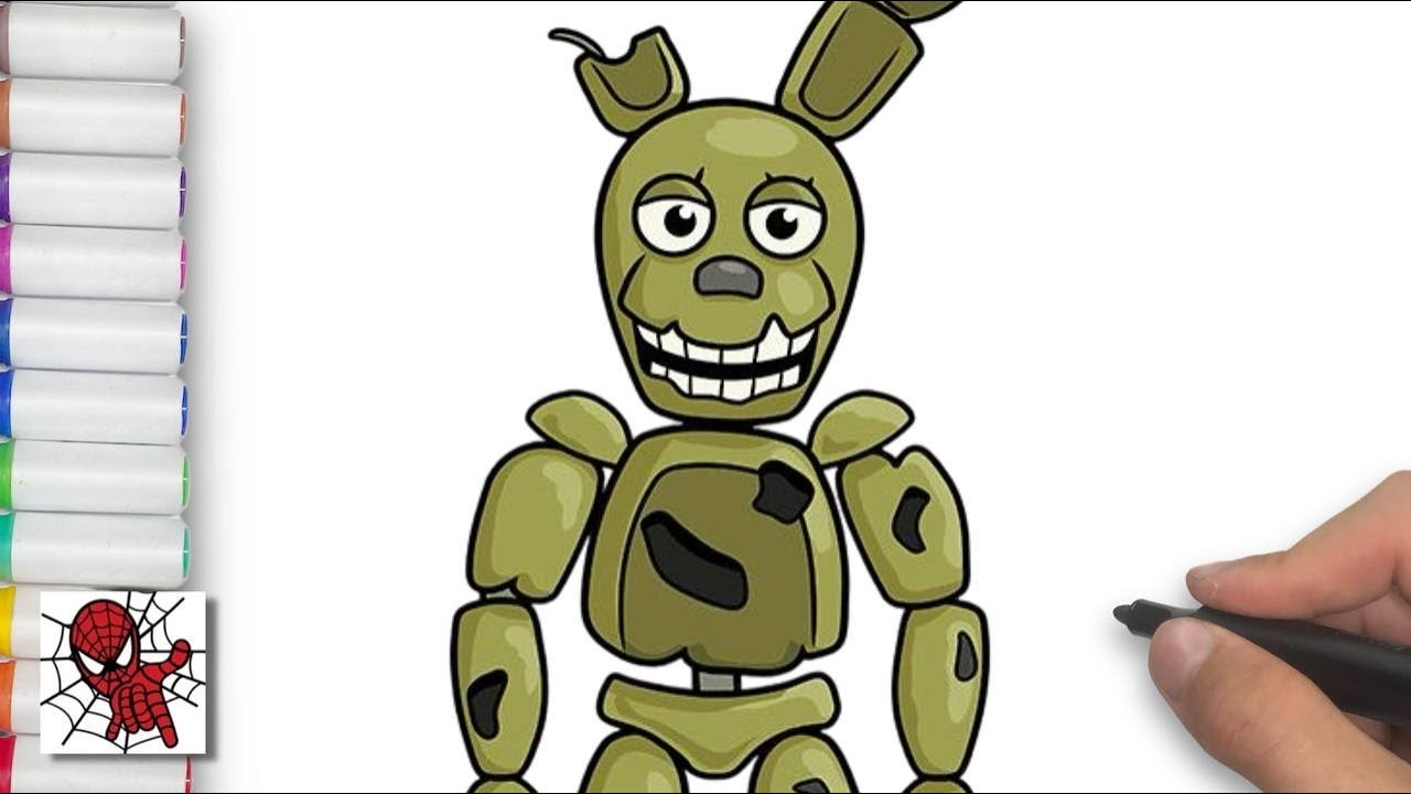 How To Draw Springtrap | How To Draw FNAF - YouTube