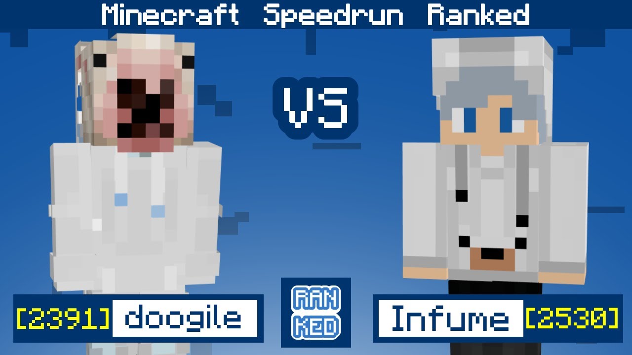 doogile vs Infume MCSR Ranked speedrun 1v1 #14 - YouTube