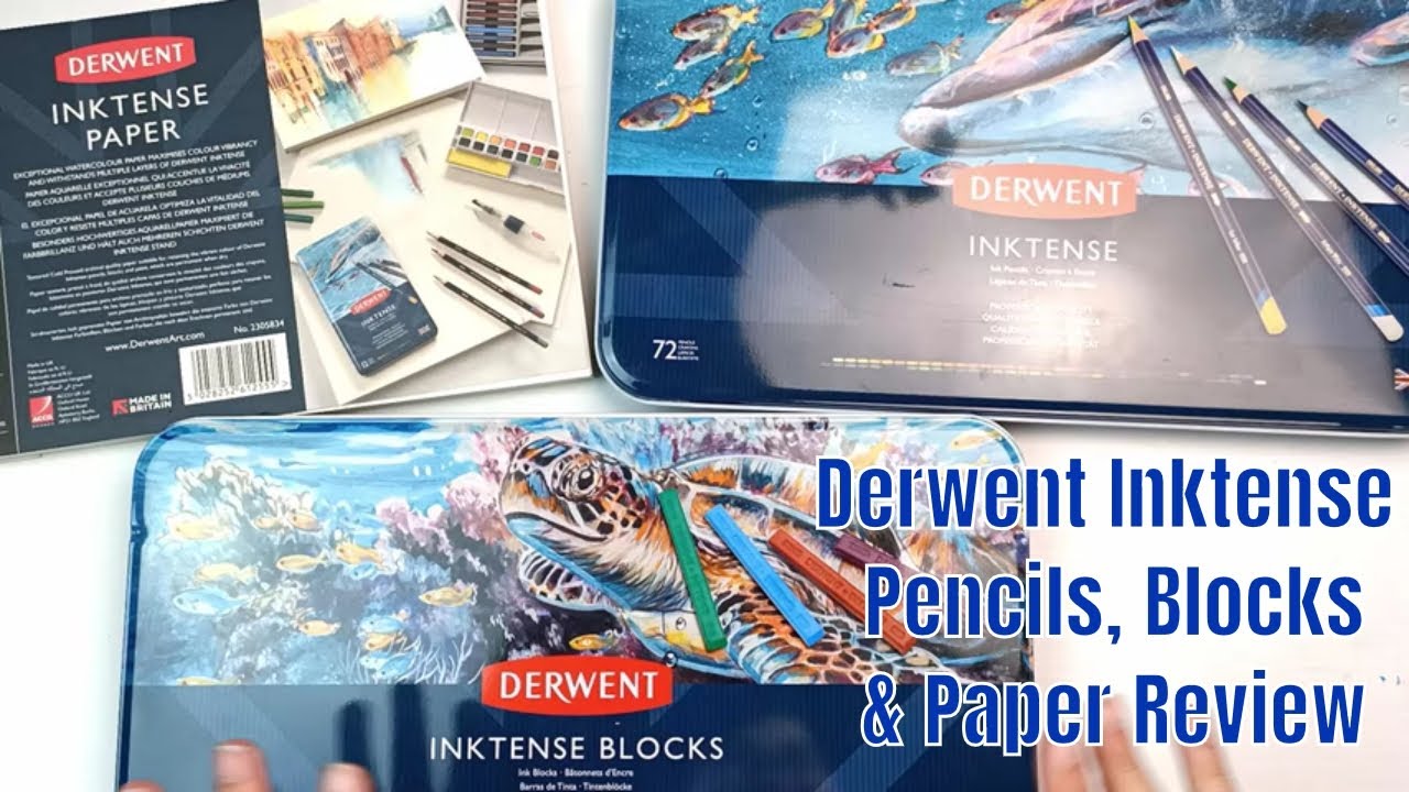 Derwent Inktense Pencils and Blocks Review | Swatching and Artwork on ...