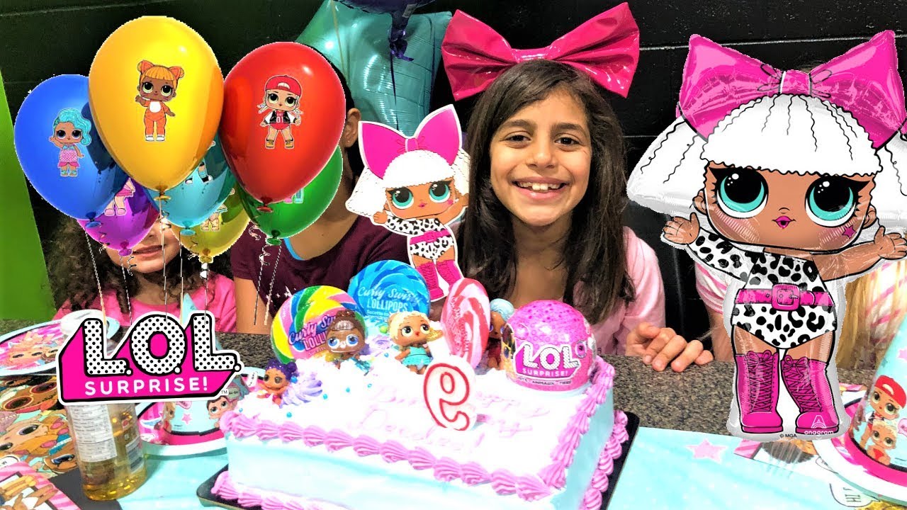 LOL Birthday Party !! Deema turns 9! family fun vlogs - YouTube Deema ...