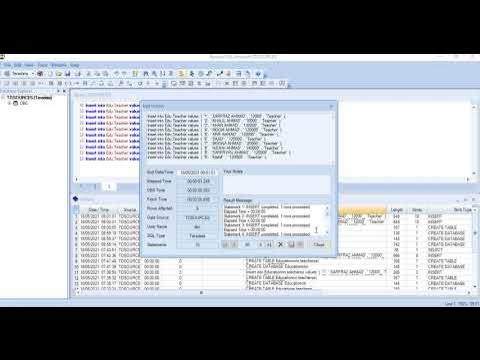 Teradata SQL Assistant | Create database with two tables |M.Mujahid ...