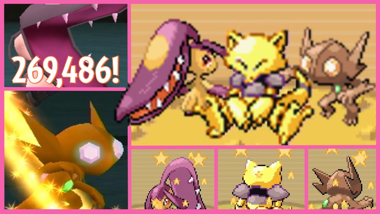 Shiny Sableye/Mawile, and 3 Shiny Abras in Pokemon Ruby/Sapphire after ...