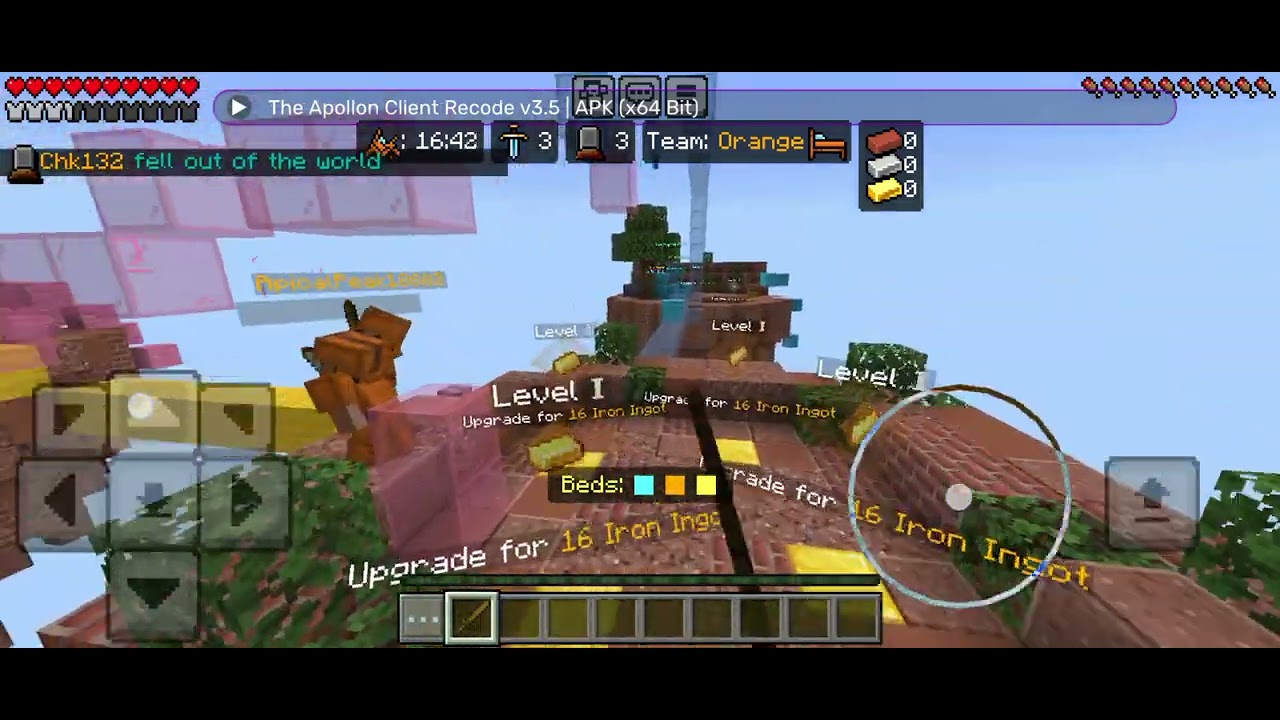 playing Minecraft bedwars with hack #hack #bedwars #minecraft #notgamerfleet - YouTube