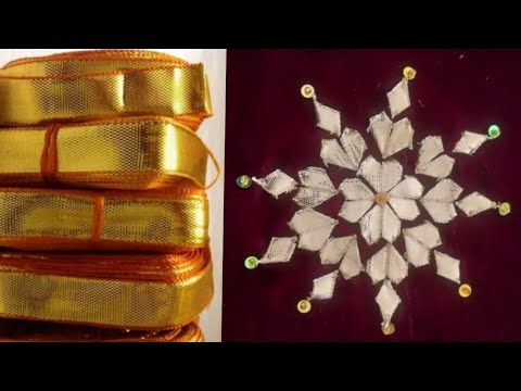 Gota Flower Suit Design|Gota Flower Banane Ka Tarika|Embroidery Flower ...
