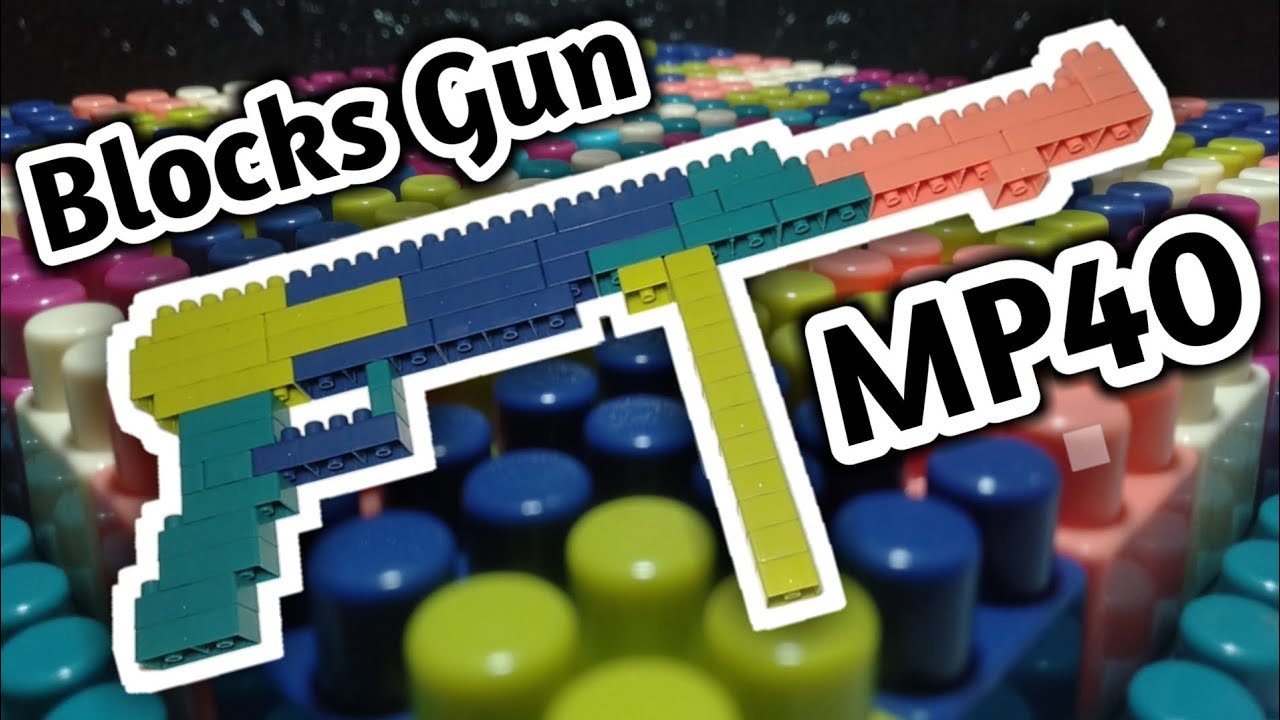 How to make MP40 toy gun with blocks - YouTube