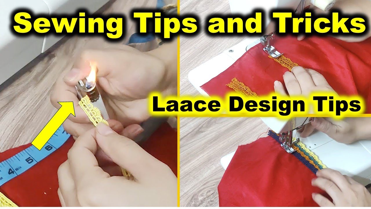 Sewing Tips and Tricks Easy Stitching method || Laace Stitching Usefull ...