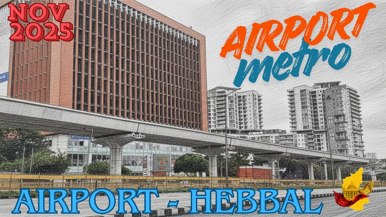 Bengaluru Metro || Blue Line || Phase 2B || Airport to Hebbal || NOV ...