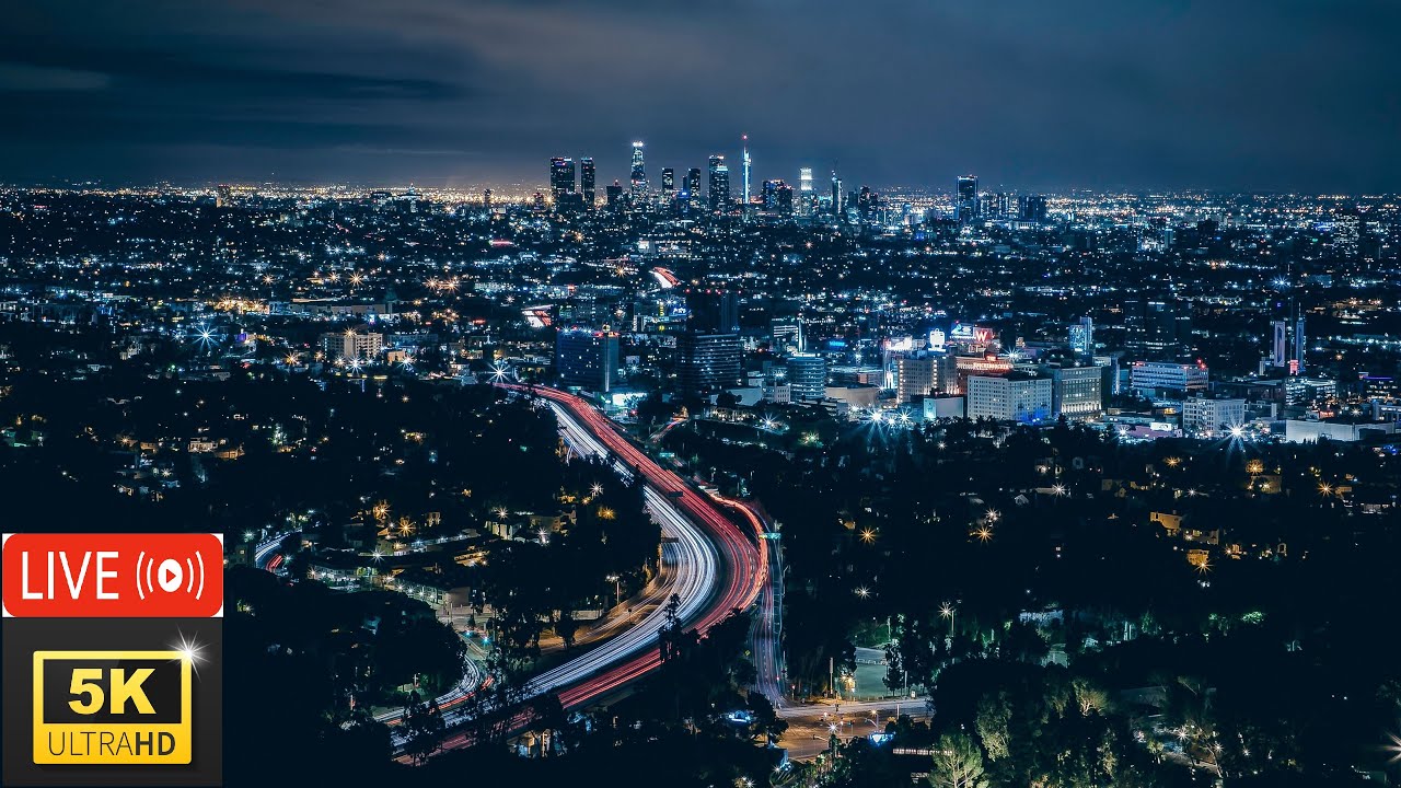 EarthCam Live - Los Angeles Hollywood California in 5K - YouTube