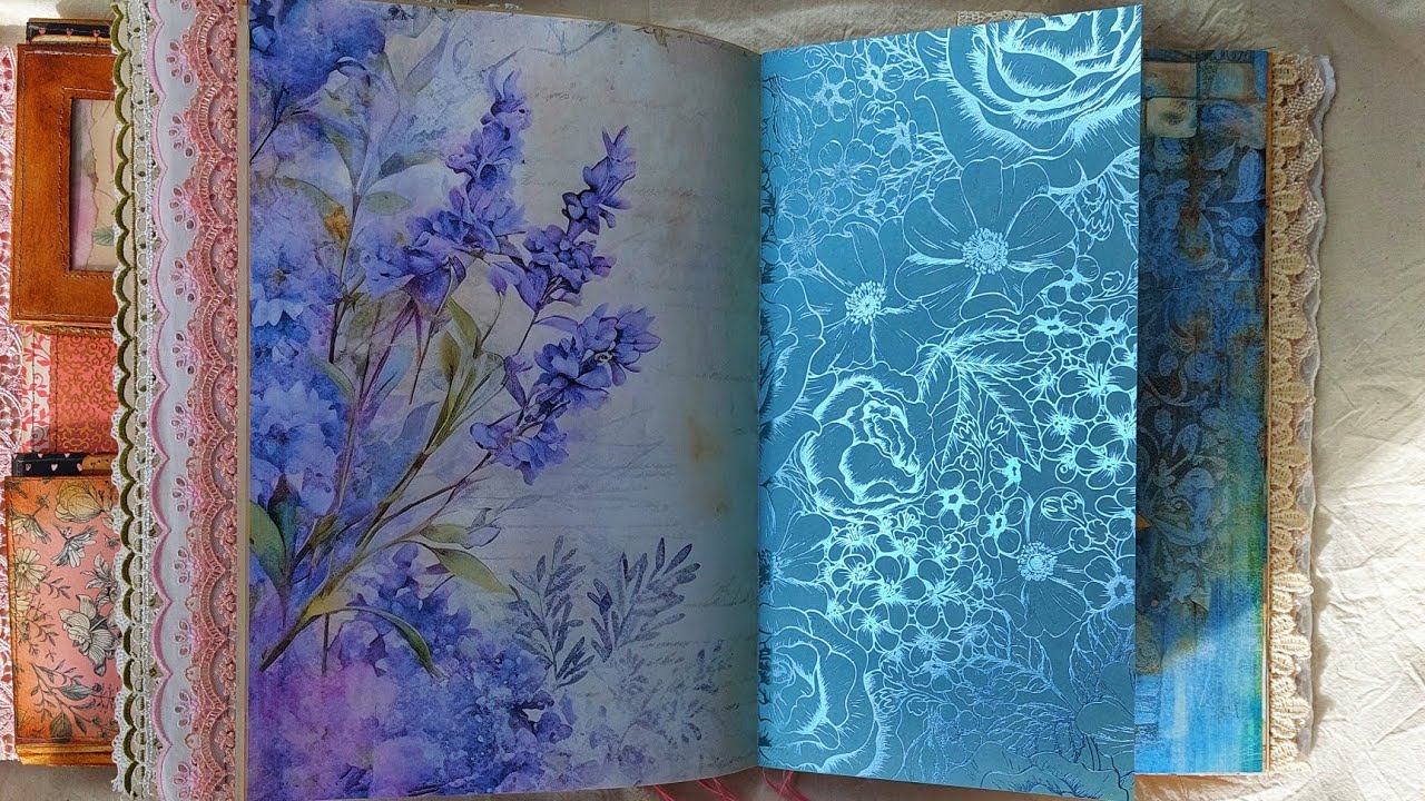 Large Chunky Flower Themed Lapbook Journal. - YouTube