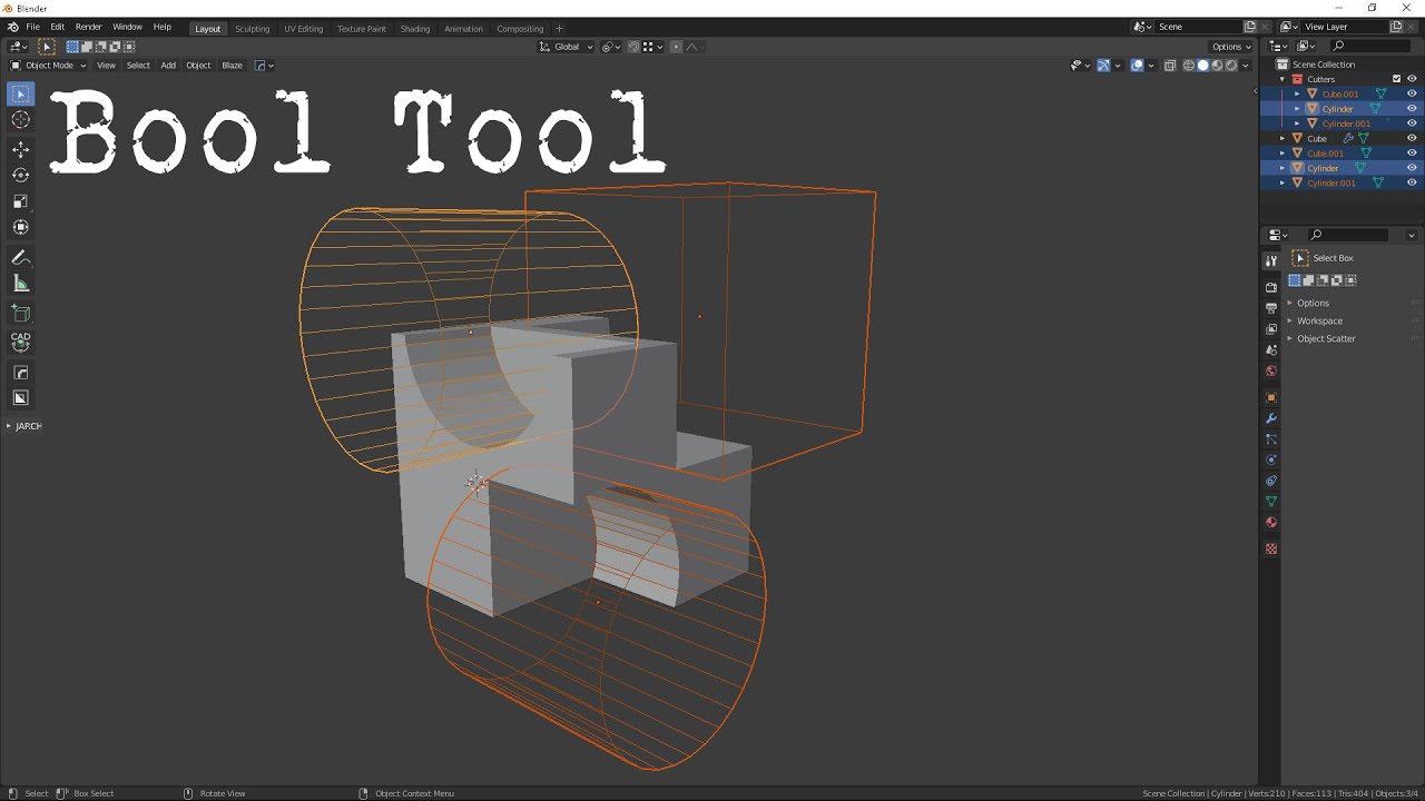 Blender 3D Bool Tool Addon Free - YouTube