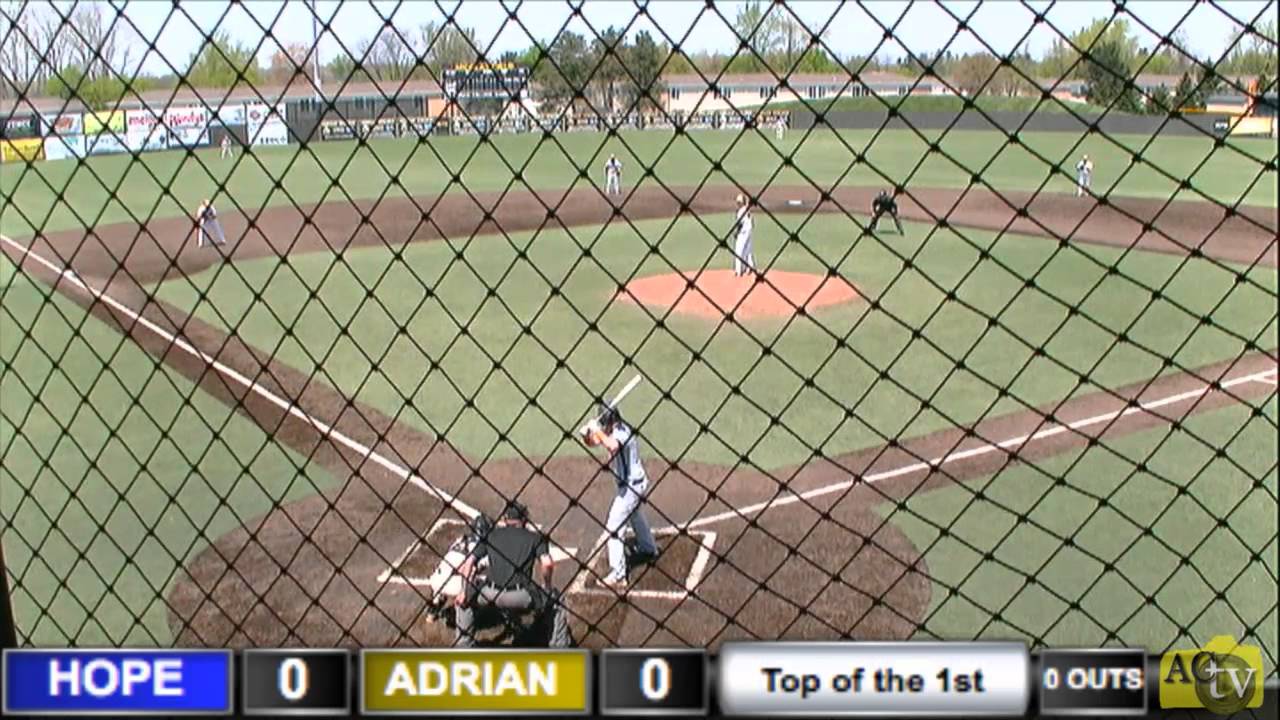 5/6/16 Adrian College Baseball vs Hope (2PM) - YouTube