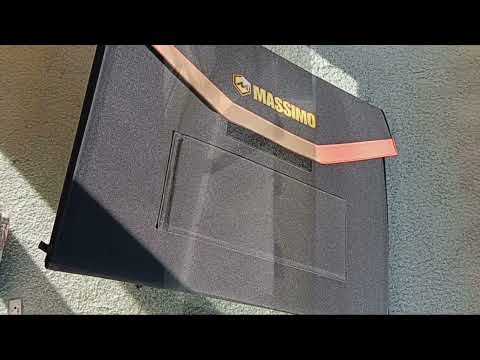 Walmart Massimo 300W Monocrystalline Portable Solar Panel Unboxing ...