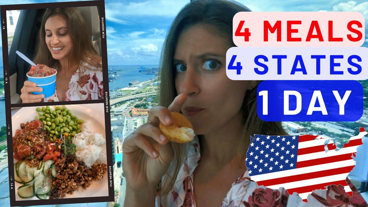 4 MEALS, 4 STATES, 1 DAY! - YouTube