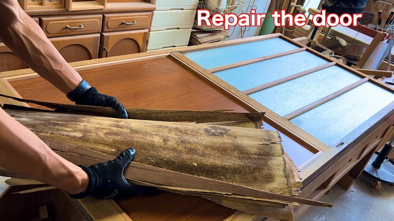 【Repair the door】 Joinery work - YouTube