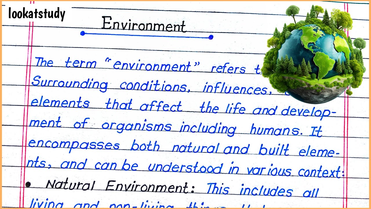 How to write Essay on Environment in English | Environment Essay ...