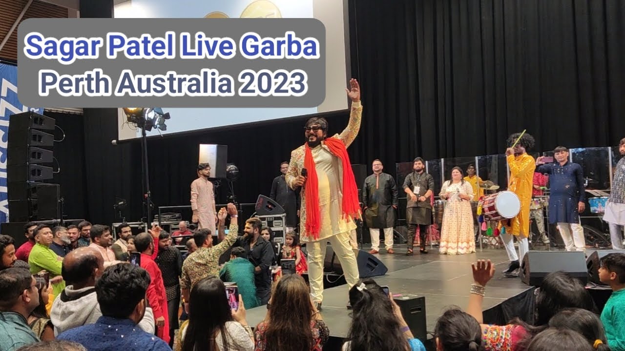 Sagar Patel | Live Garba Night | Australia 2023 - YouTube
