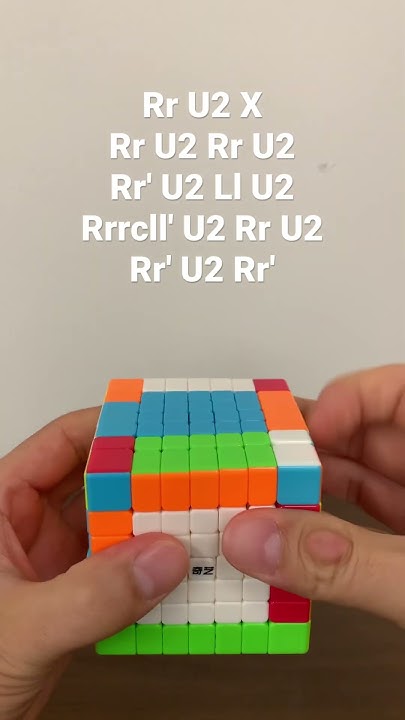 7x7 cube OLL parity algorithm (3) - YouTube