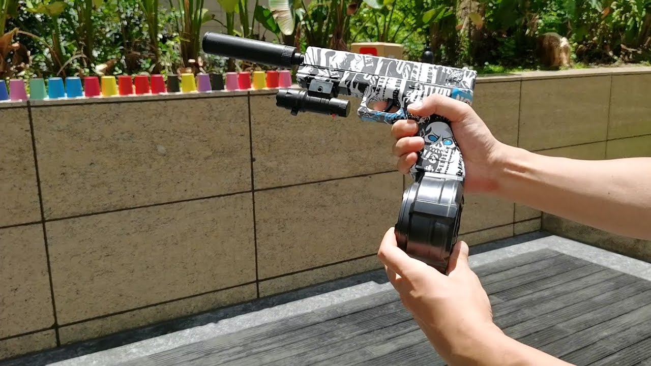Glock Gel Blaster Reloading 2022 - Electric Splatter Ball Toy Gun - YouTube