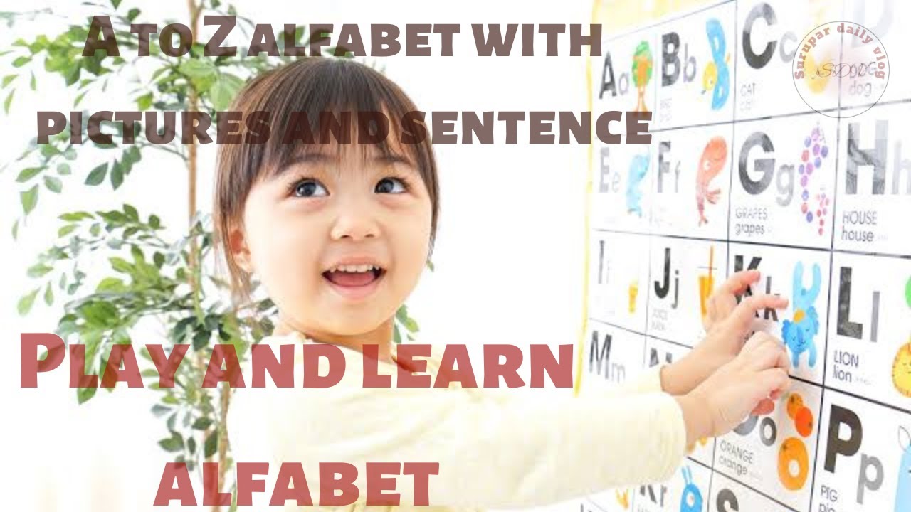 alphabet learning sentence with picture - YouTube
