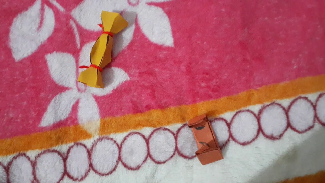 How to make paper candies wrapper /samruddhi joshi - YouTube