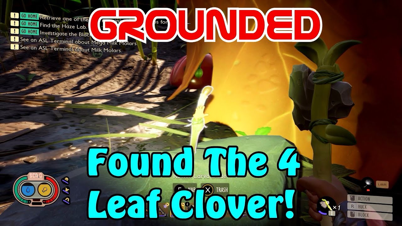 Found The 4 Leaf Clover! Grounded Gameplay S1-Ep39 - YouTube