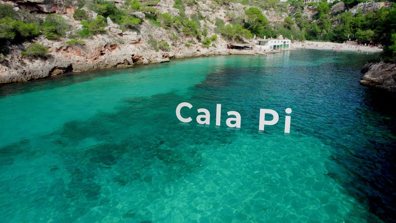 Cala Pi a vista de dron en Mallorca - YouTube