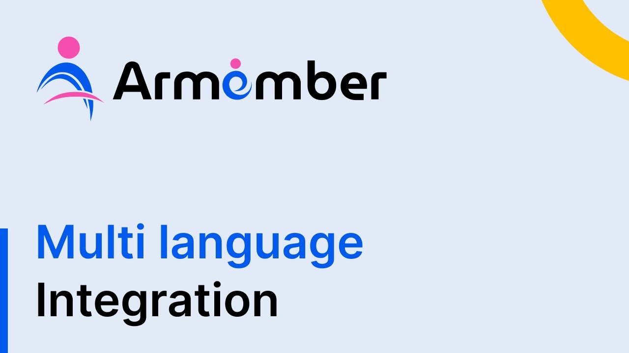 How to Setup & Use Multi language Addon with ARMember Pro Plugin - YouTube