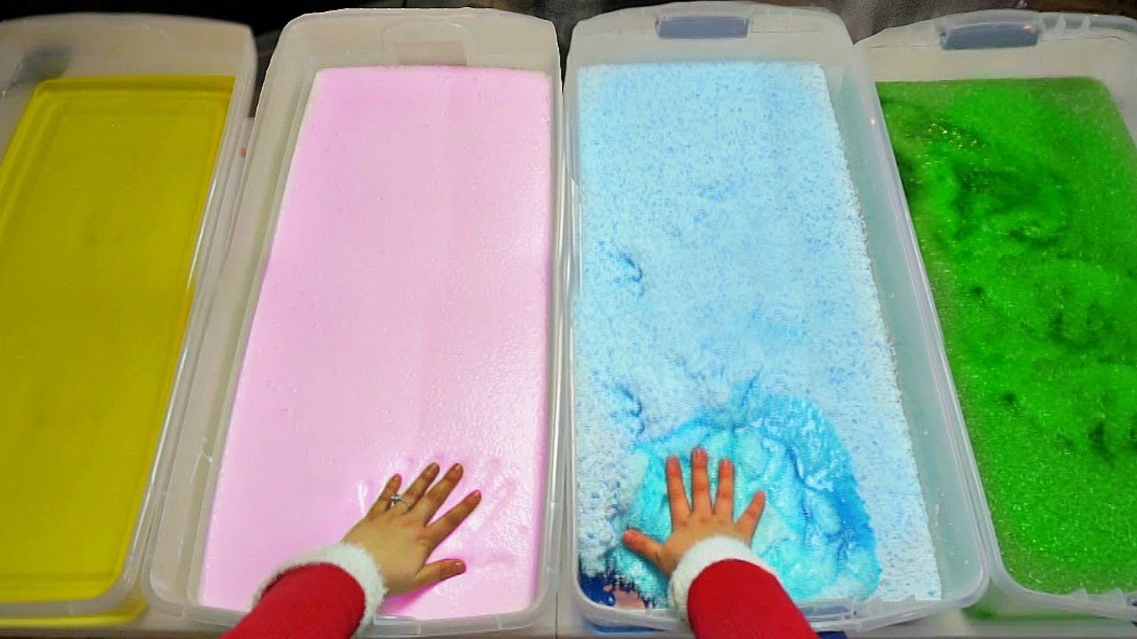 Making Big batches of Slime - YouTube