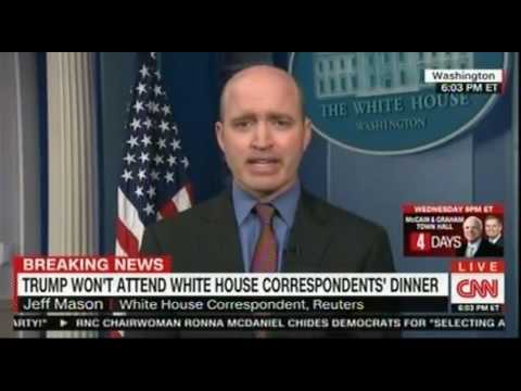 President of the White House Correspondents Dinner Jeff Mason responds ...