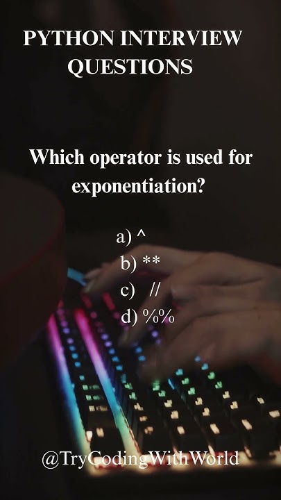 🚀 Python MCQ: Know Your Operators! | #shorts #coding #codenewbie #python #pythonprogramming ...