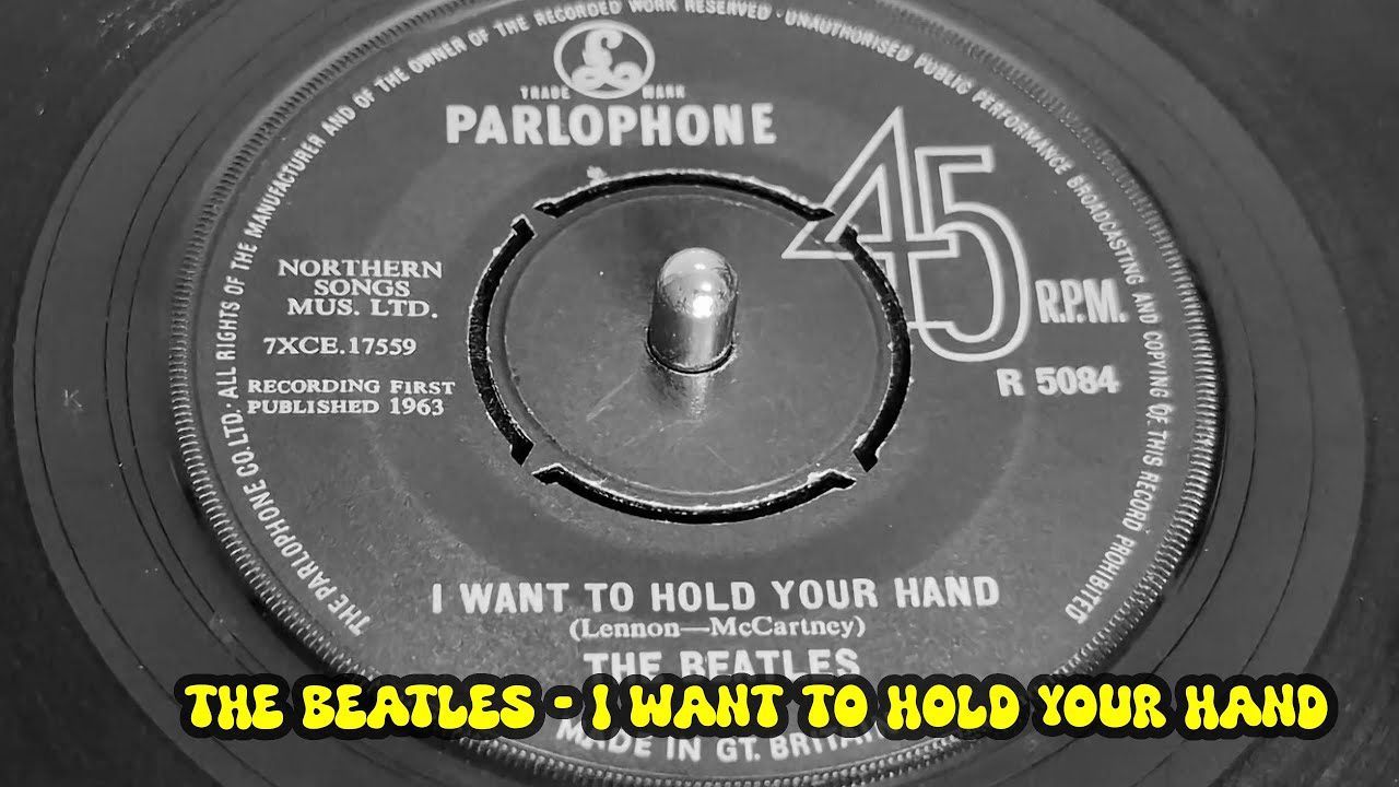 The Beatles - I Want to Hold Your Hand (1963 7" Single) - YouTube