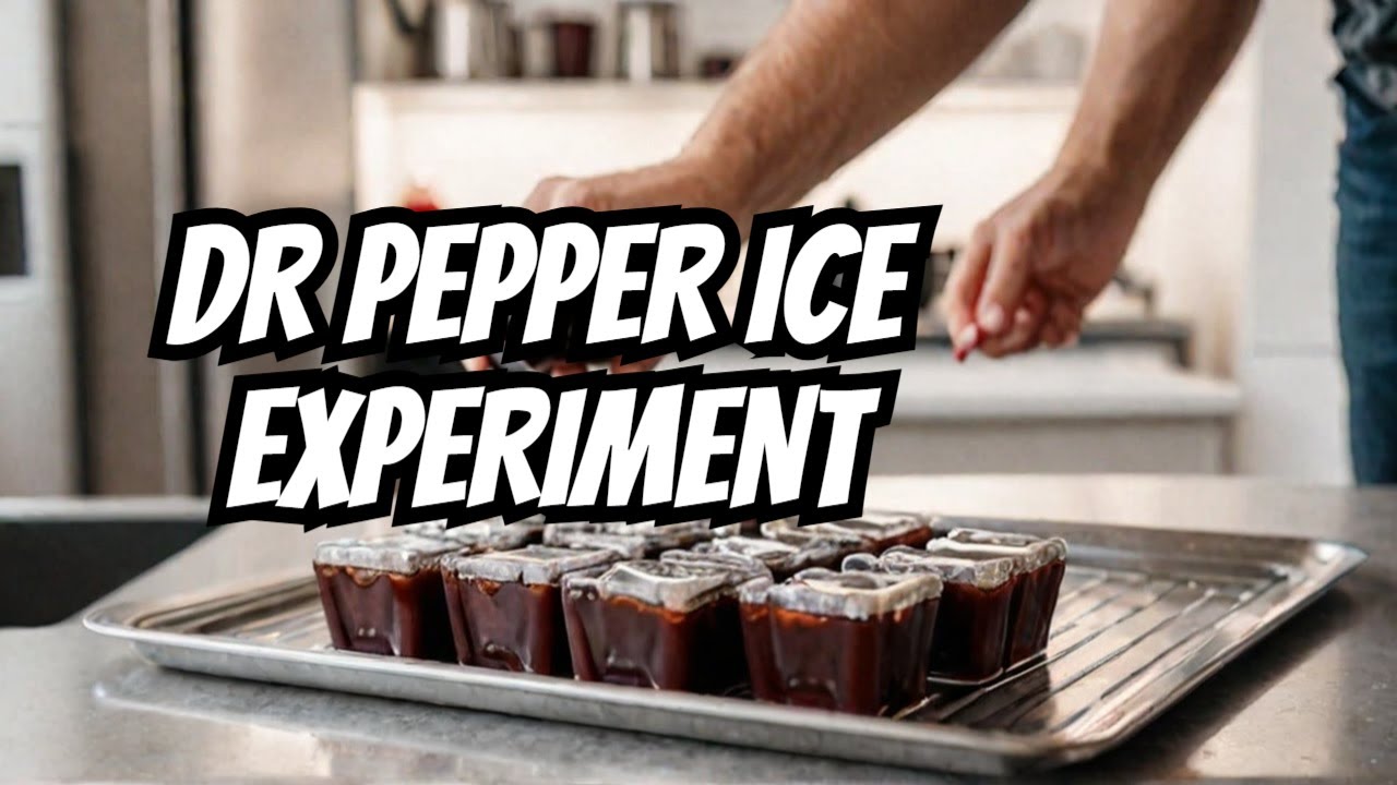 I Tried Making Ice With Dr Pepper - YouTube