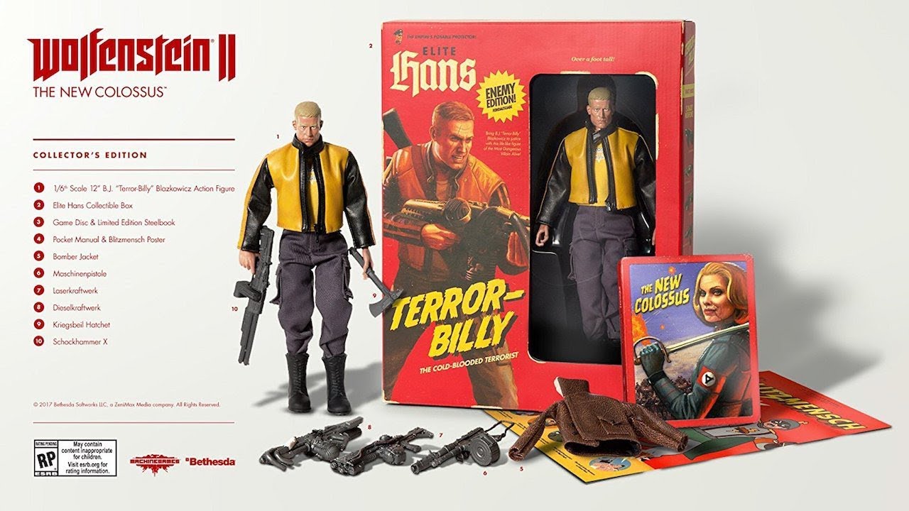 Wolfenstein 2: The New Colossus Enemy Edition (Collector's Edition ...